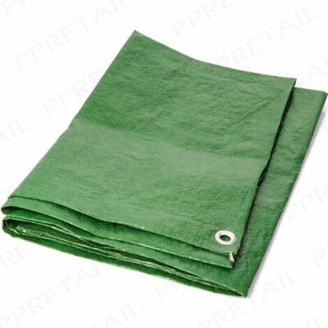 Tarpaulin Waterproof 6ft x 8ft Eyelet Camping Tent Ground Sheet Tarp ...