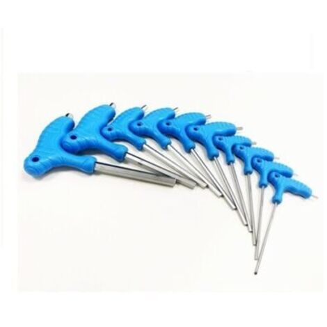 HEAVY DUTY 10PC AF IMPERIAL T HANDLE ALLEN KEY ALLAN HEX WRENCH T BAR ...