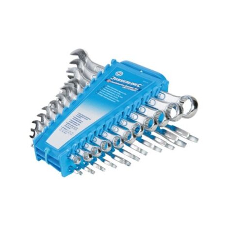 SILVERLINE SPANNER SET 22PC DROP FORGED AF METRIC COMBINATION WRENCH ...