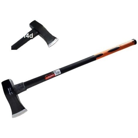 6lb AXE Hatchet Axe Hammer Fibreglass Handle Log Splitter Heavy Duty ...