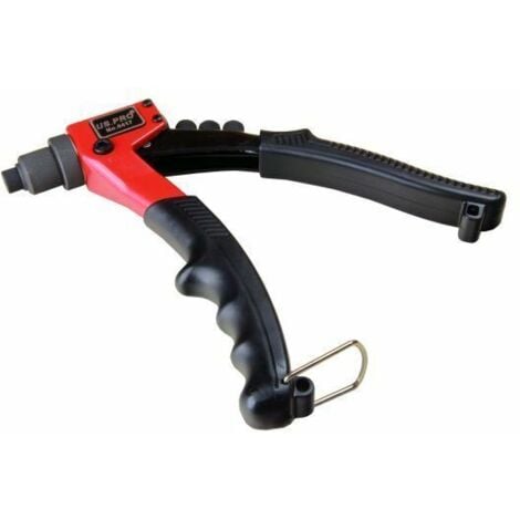 US PRO RIVET GUN GARAGE LONG ARM HAND SQUEEZE POP BLIND BIG RIVETER 5417