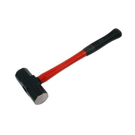 4LB LUMP SLEDGE HAMMER WITH FIBREGLASS SHAFT RUBBER GRIP HANDLE CT0351