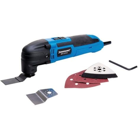 SILVERLINE 300W MULTI TOOL FUNCTION OSCILLATING SANDER CUTTER GRINDER ...