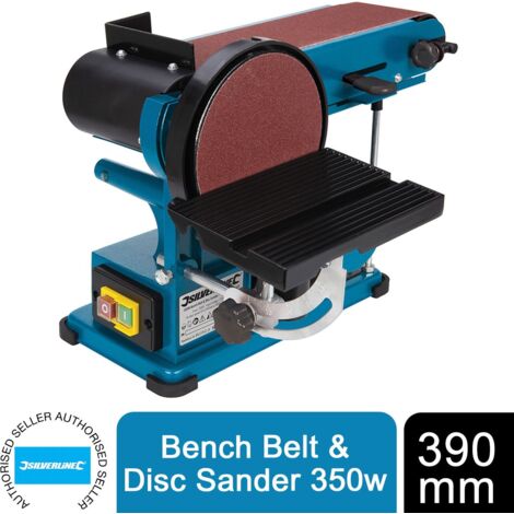 Silverline Belt Sander 350W Bench Belt & Disc Sander 390mm Sander ...