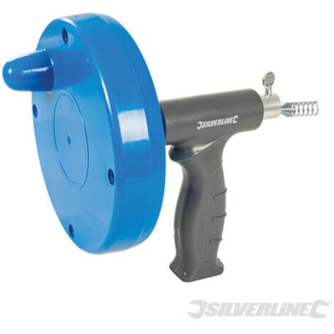 Silverline DRAIN UNBLOCKER Flexible Rod Auger Pipe Cleaner Plumbing ...