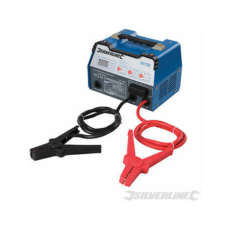 SILVERLINE 549095 12A 12V 6V SMART BATTERY CHARGER STARTER BOOSTER CAR ...