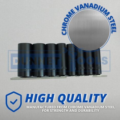 IMPACT SOCKET SET 8PC 3/8"" DRIVE AF IMPERIAL DEEP SET LONG REACH RAIL ...