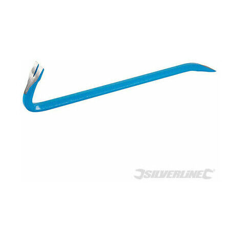SILVERLINE PC60 18" 450MM CROW BAR WRECKING BAR PRY BAR NAIL REMOVER ...