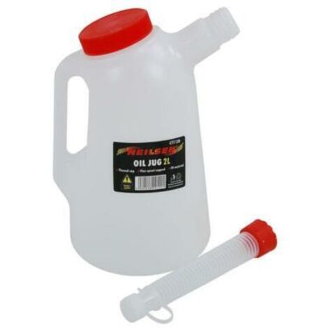 2L 2 Litre Graduated Pourer Oil Fuel Jerry Can Container Measuring Jug 1120