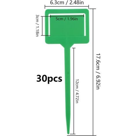 Un ensemble de 30 étiquettes en plastique pour les graines de plantes ...