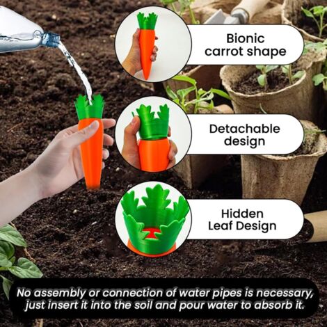 Water Spikes, Stakes, Garden Accessories, Carrot Shape Design Durabled ...
