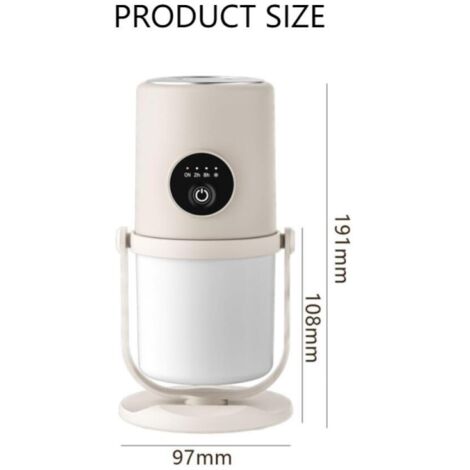 (blanc clair) Petit humidificateur réglable à 360°, machine portable à ...