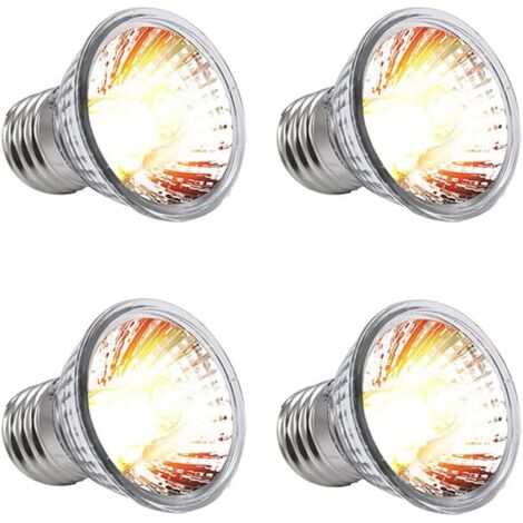 4 E27 Lampe Tortue,25W Ampoule Chauffante,Lampe Chauffante Terrarium ...