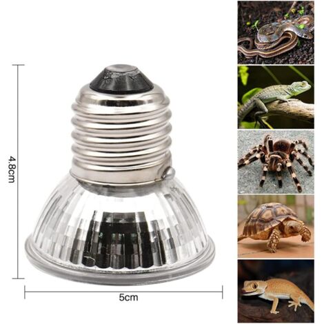 4 E27 Lampe Tortue,25W Ampoule Chauffante,Lampe Chauffante Terrarium ...