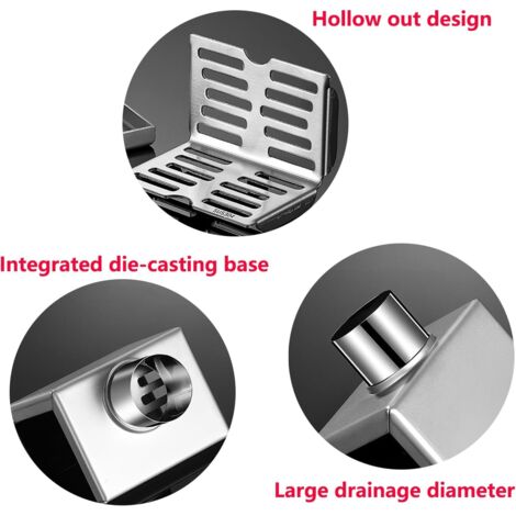 1 Pièces pour Tuyaux de 50mm Drain de Sol d'angle, Drain Latéral d ...