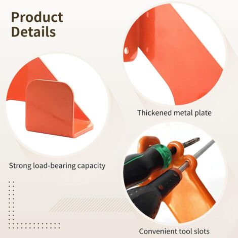 2 Pack Heavy Duty Chainsaw Holder, Wall Mount Garage Tool Storage Hook ...