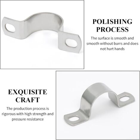 10 Pièce Clips Câble, Collier de Serrage Inox, Fixation Câble ...