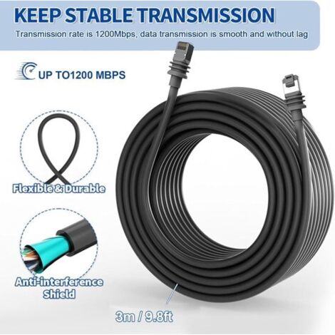 Câble Starlink Gen 3 Câble de remplacement satellite pour Gen3 V3 ...