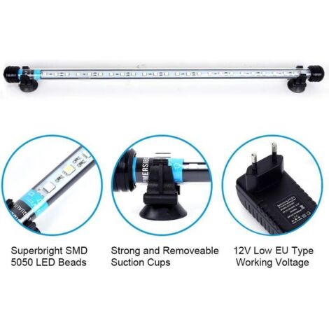 Eclairage Aquarium LED, étanche à l'eau LED Poisson Dragon Lumière D ...