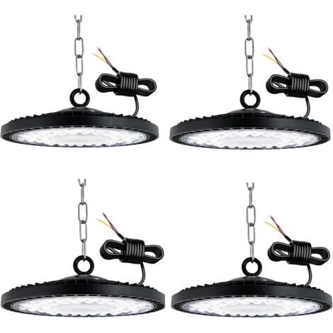 4 projecteurs LED UFO 200W, projecteur extérieur pour bâtiments ...