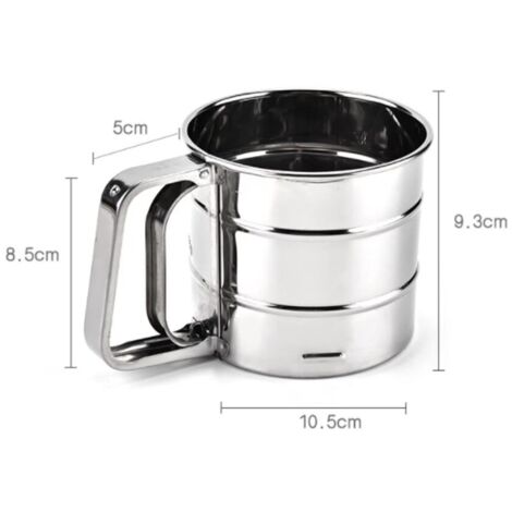 Tamis à Farine inox, Tamis de Farine - Sucre en Poudre Cacao Tamis ...