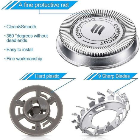 Set of 6 sh30 shaving heads for Philips electric shaver 1000 2000