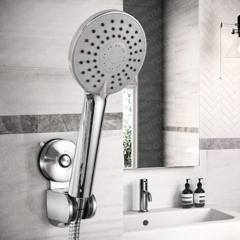 Suction Cup Shower Head Holder Wall Mount for Hand Shower 4 Modes ...
