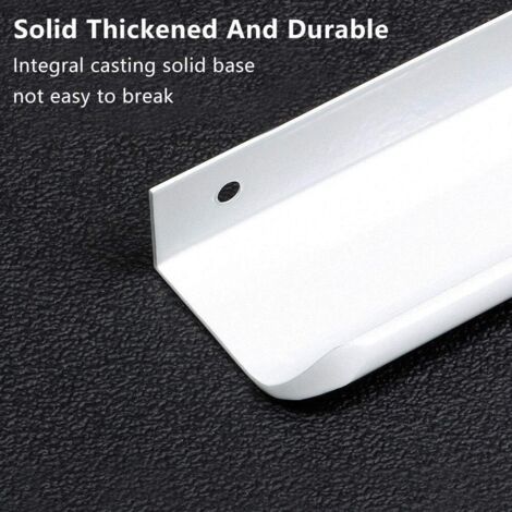 4 Concealed Handles 150mm Contemporary Kitchen Cabinet Pulls (Matte Silver)