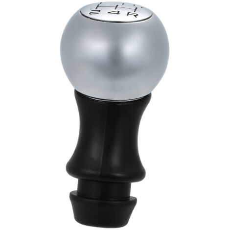 Chrome Gear Shift Knob Manual Head Lever Adapter 5 Speed Transmission ...