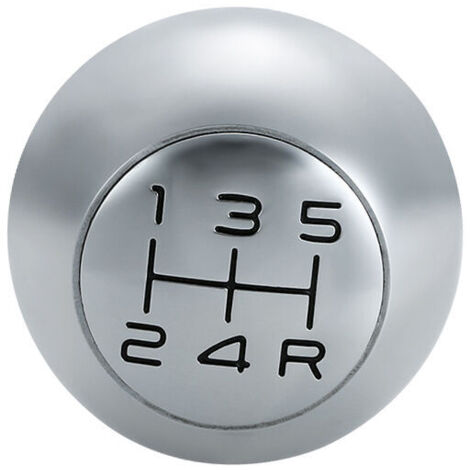 Chrome Gear Shift Knob Manual Head Lever Adapter 5 Speed Transmission ...