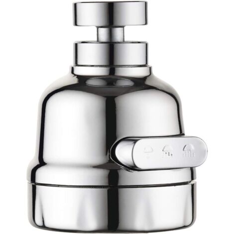 360°Rotatable Kitchen Faucet High Pressure Power Sprayer Movable ...
