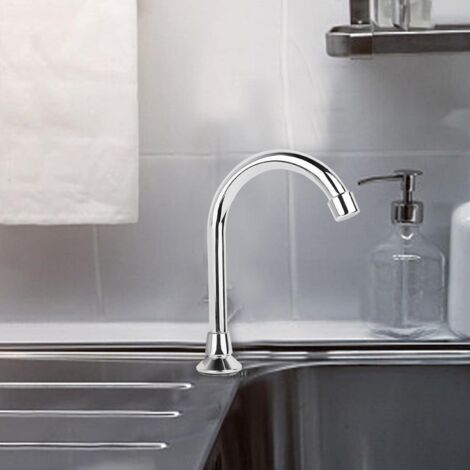 Foot Operated Faucet, G1/2" Pedal Faucet Kitchen Sink Faucet Bathroom ...