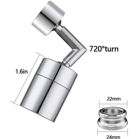 Universal Anti-Splash Faucet Filter, 720° Rotating Spray Head Made of ...