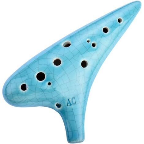 Ocarina en céramique 12 trous - Alto C - Avec sac de protection et ...