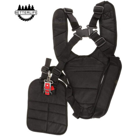 Double Shoulder Harness Padded Safety Button Suspenders for Brush ...