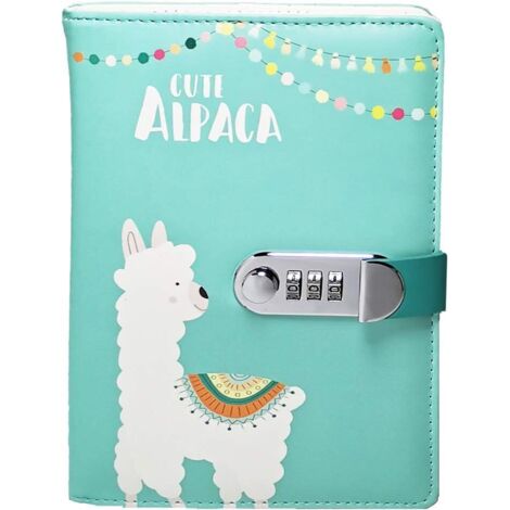 Carnet de notes numérique avec mot de passe, agenda en cuir PU avec ...