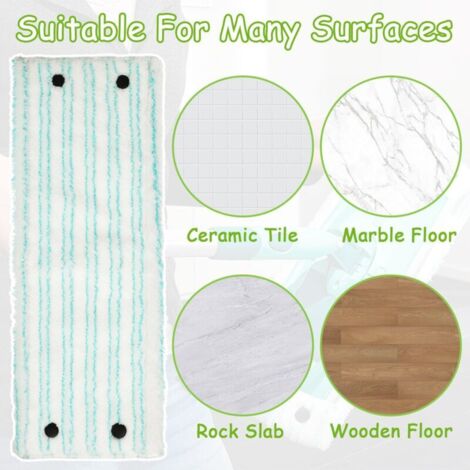 CCYKXAA Lot de 3 Balais Serpillères de Rechange, Chiffon en Microfibre ...