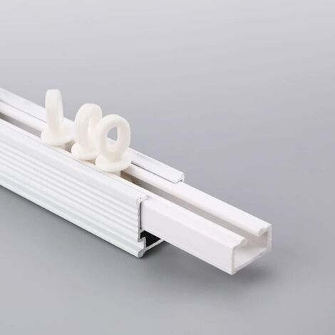 100 PCS Glisseurs pour Rail à Rideaux Crochet de Tringle à Rideau ...