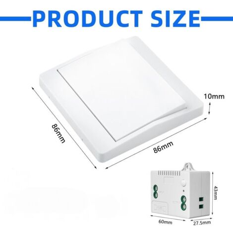 Kit d'Interrupteurs sans Fil 250V, Télécommande sans Câblage ...
