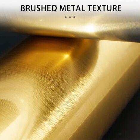 Bordure de Papier Peint Autocollante Dorée Brossée PVC Amovible ...