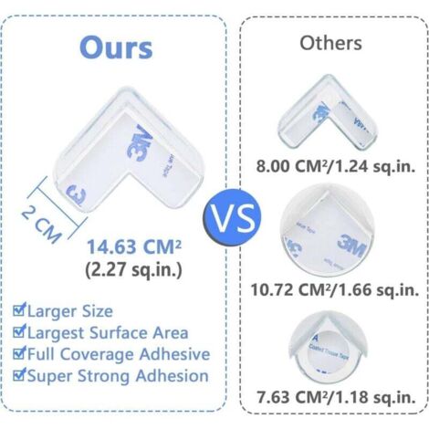 Protection Coin de Table, 12 Pièces Protections d’angles Transparent ...