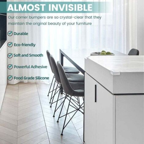 Protection Coin de Table, 12 Pièces Protections d’angles Transparent ...