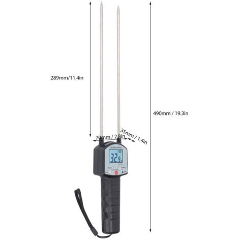 Humidimètre de foin contre la moisissure testeur de paille LCD ...