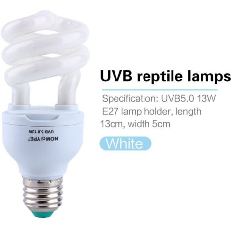 13W UVB 5.0 E27 Base conomie d'énergie Tortue Serpent Reptile Ampoule ...