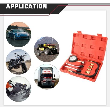 Kit de testeur de compression pour moteur à essence 9 pcs - RWKit pour ...