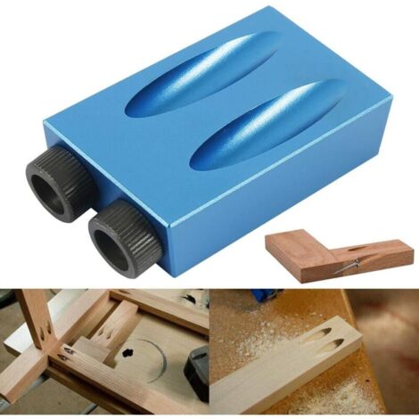 15pièces Gabarit de percage oblique avec forets 15 ° Positionneur de ...