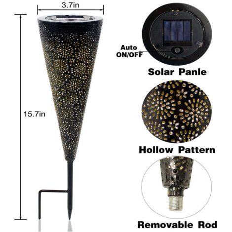 Lampe solaire à gazon, lampadaire, lampe de projection décorative de ...