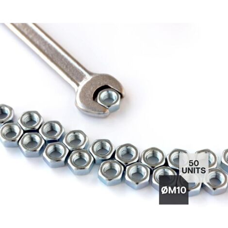 Ecrou 50 Ecrou Hexagonal M10 8mm x 17mm Écrou M10 pour Boulons et ...