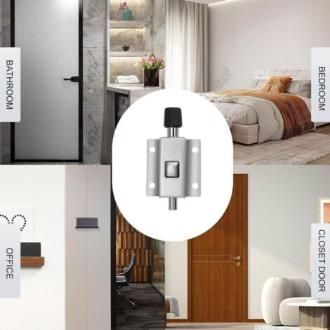 Targette de Porte Inoxydable Automatique, 4 Pièces Targette à Ressort ...