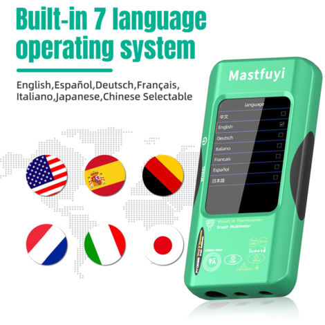 Thermomètre multimètre 2 en 1, imagerie thermique 320x320, écran ...